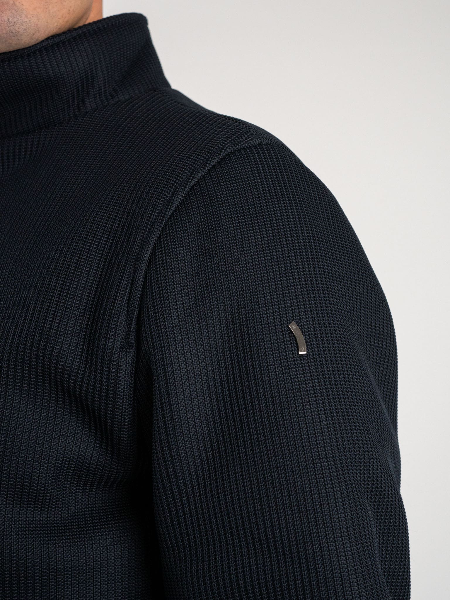 OVER-D Giubbotto in tessuto maglia con zip e collo coreana OE1F2W3J05 ...