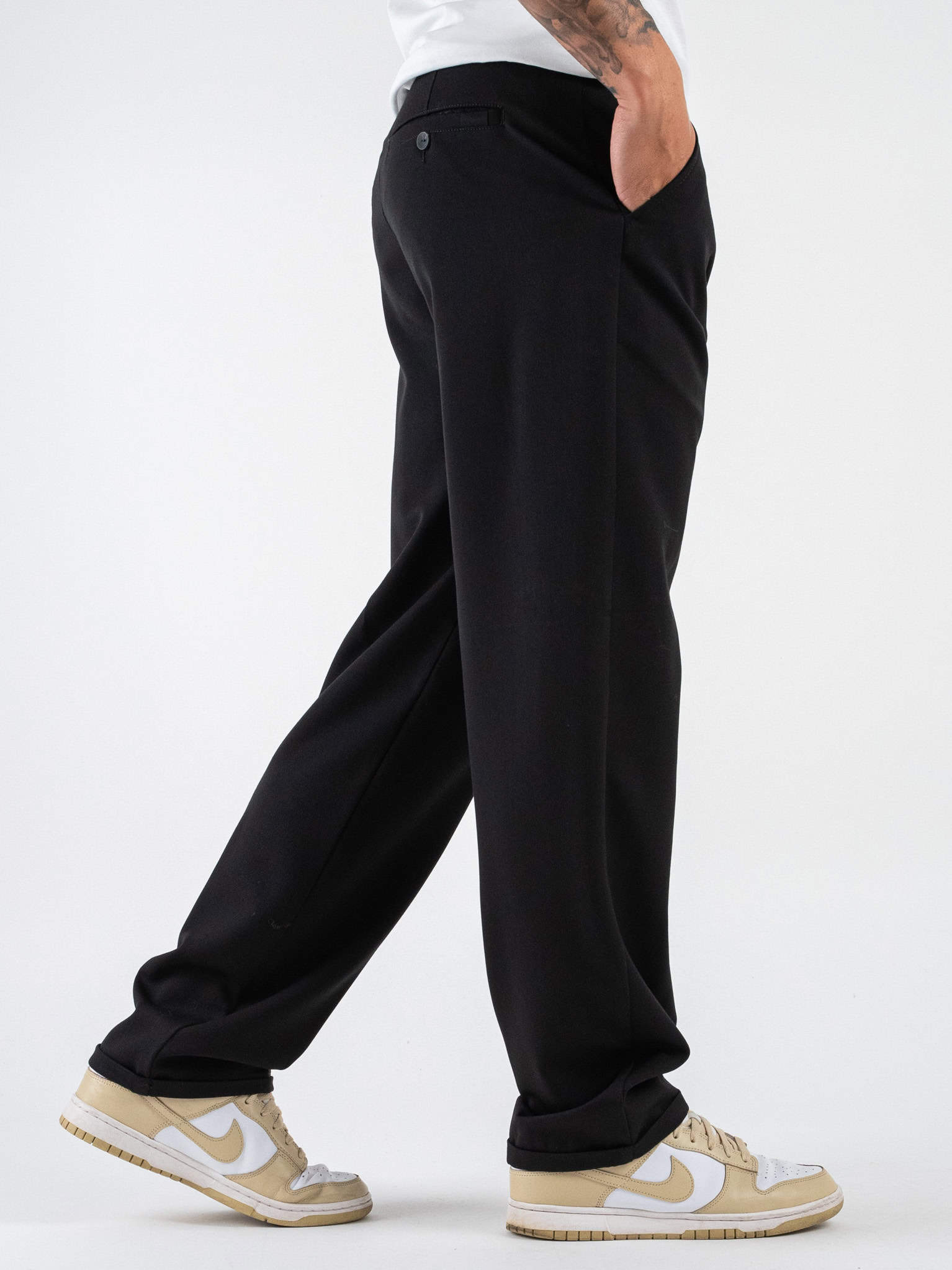 ALTATENSIONE Pantalone baggy da abito 2532L PEPE Nero Prezzo 75,20€ - Estasi Fashion