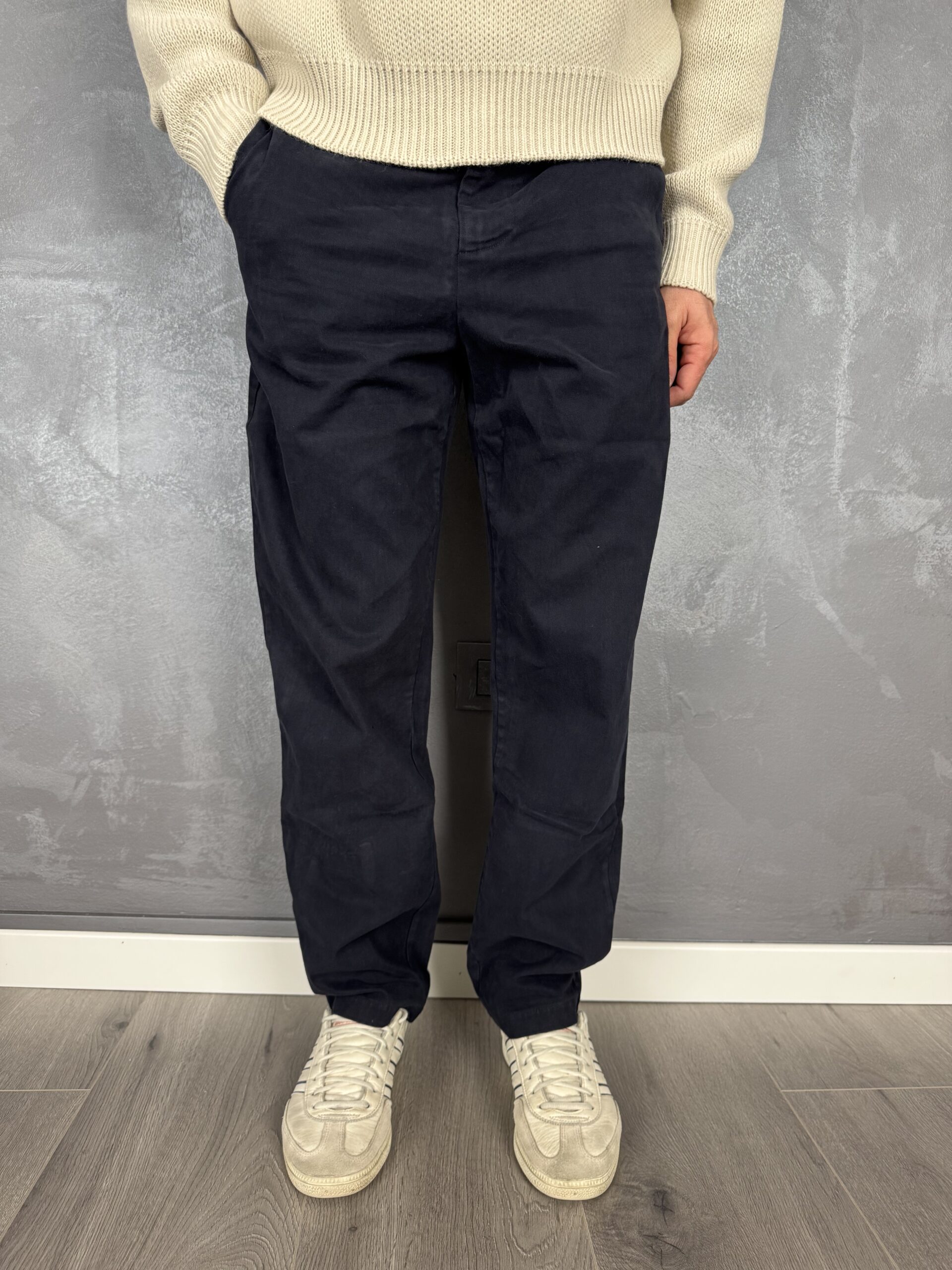 BL11 pantalone loose fit cotone cammello | Estasi Fashion